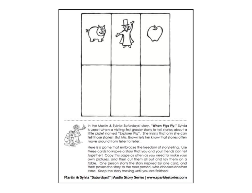 Martin & Sylvia's: Saturdays! Printable Project Page: Story Cards ...