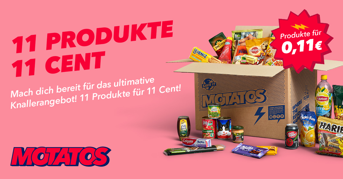 11 Produkte für 11 Cent | Sicher dir das Knallerangebot!