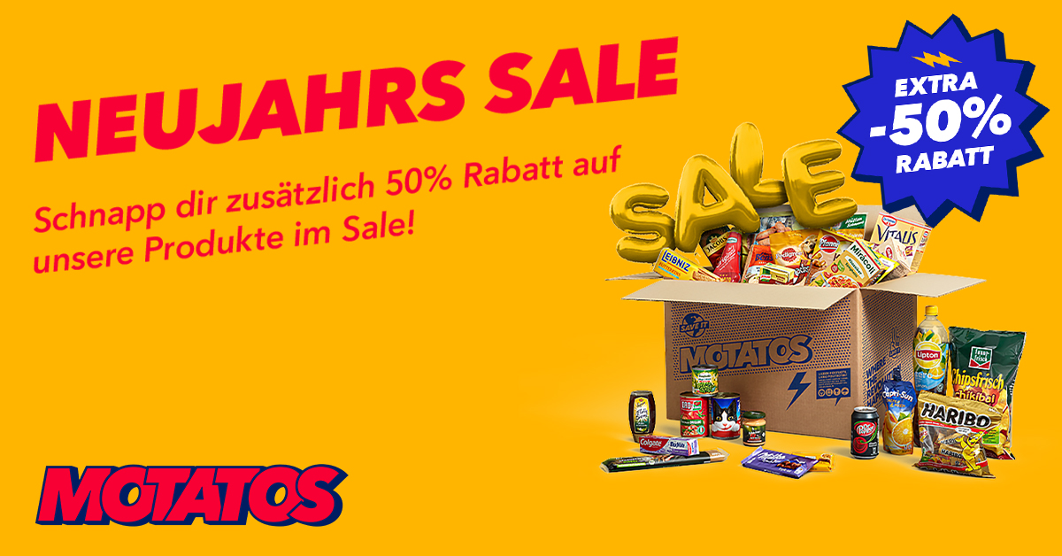 Neujahrs Sale: Jetzt zusätzlich 50% Rabatt sichern!