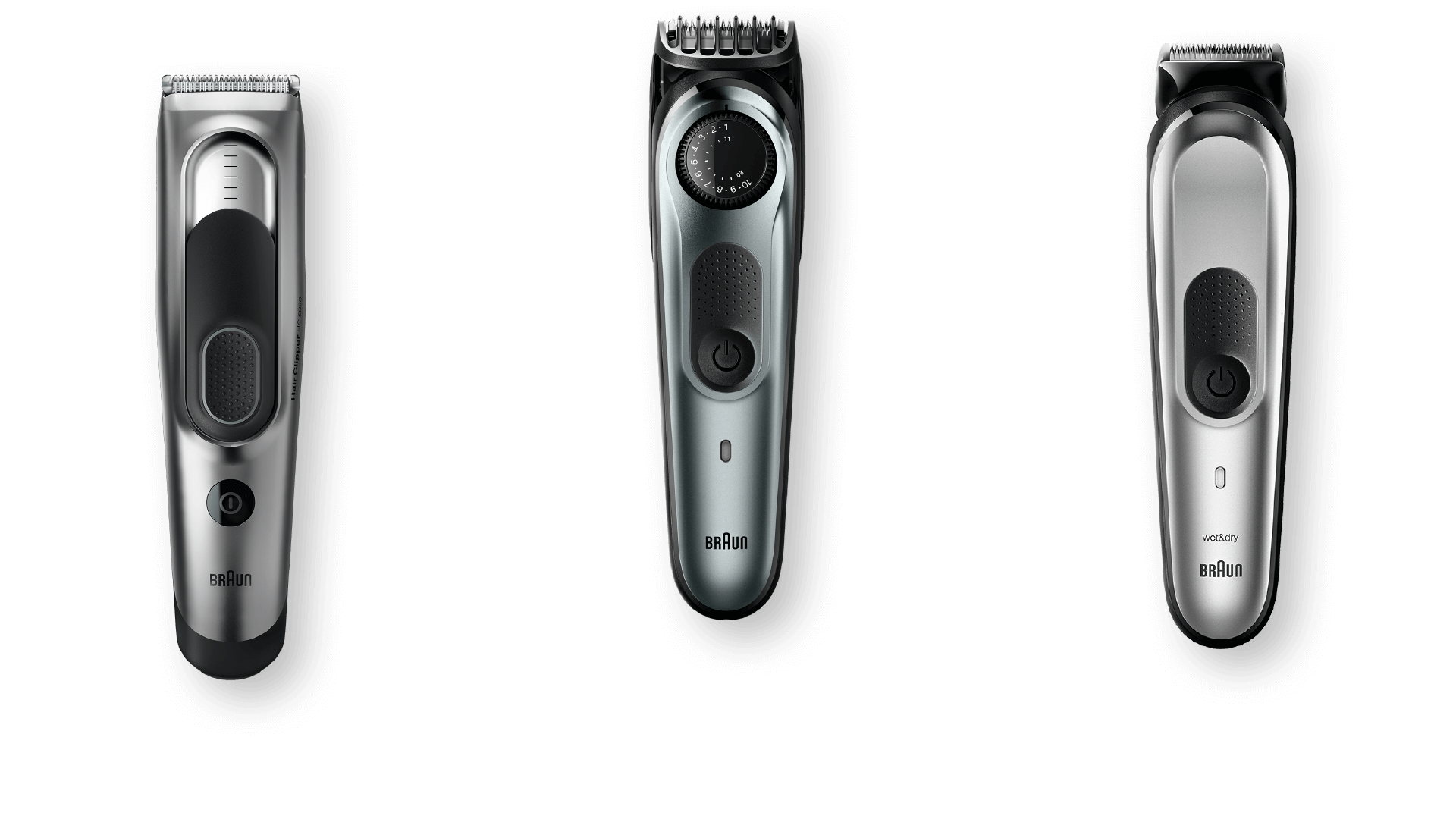 Braun stylers and trimmers