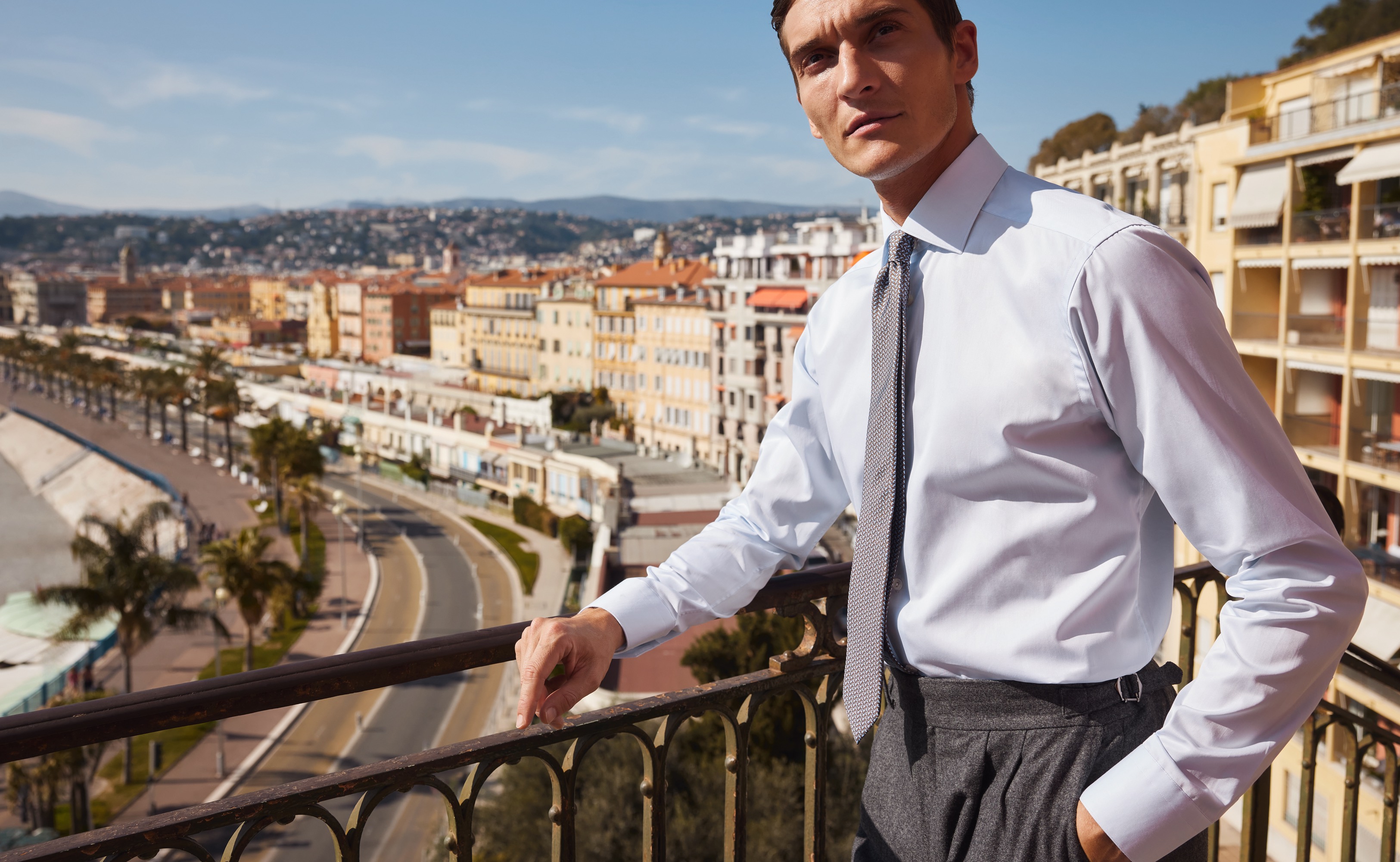 Blue dress shirts for men - Eton