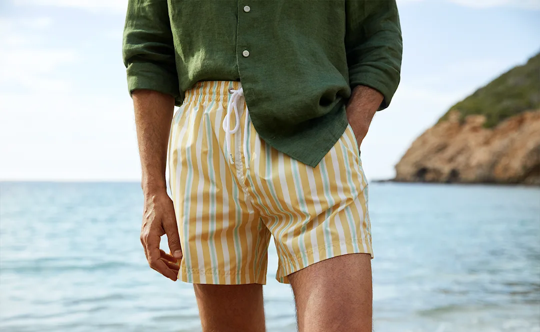 Men's Luxury Beachwear - High End Swim Trunks - Eton