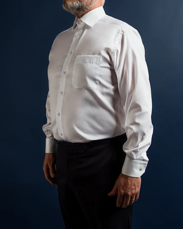 White Button-Under Collar Signature Twill Shirt - Eton