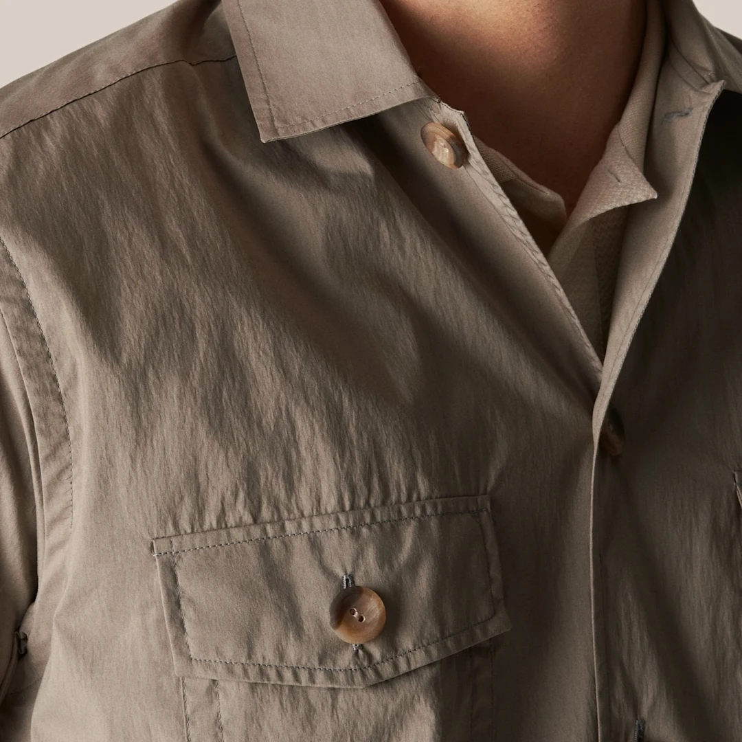 Light Brown Wind Overshirt - Eton