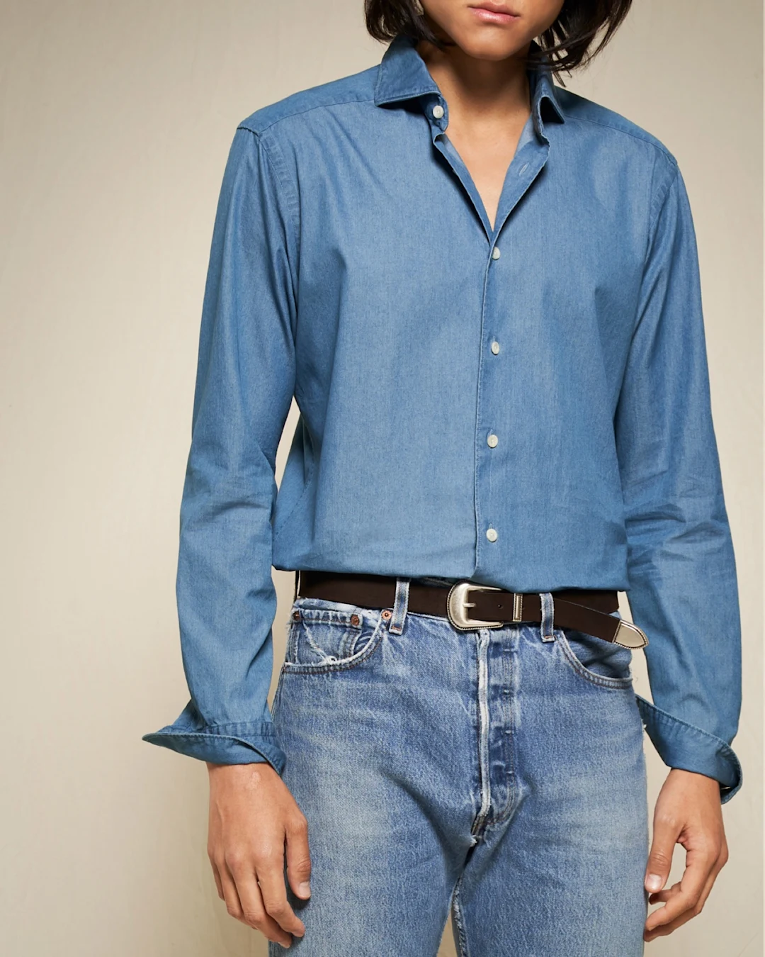 Three Ways to Style A Denim Shirt