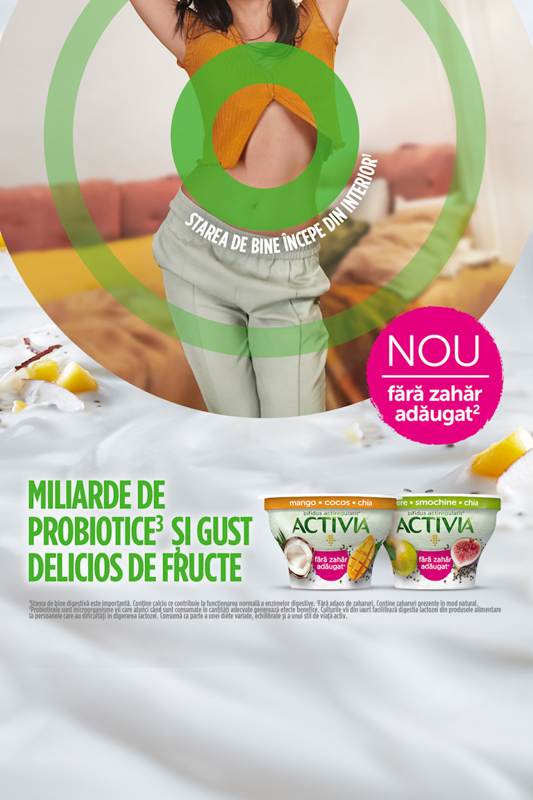 Activia - Ai 4 miliarde de motive care să te facă să zâmbești!