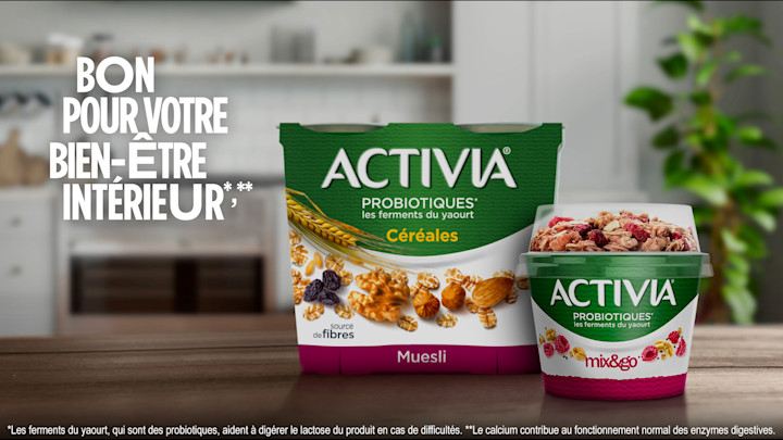 Activia de Danone | Bon pour votre bien être intérieur
