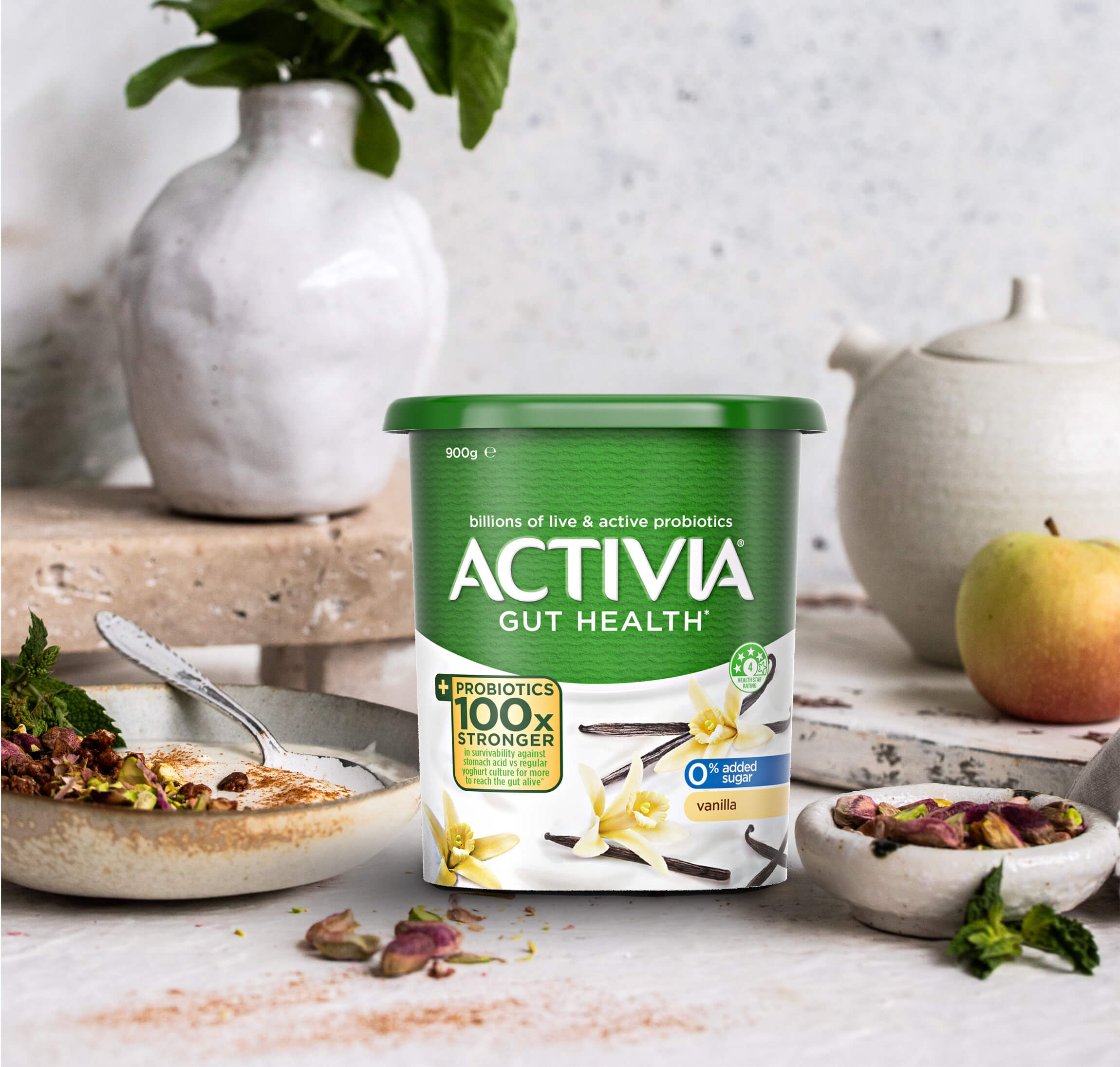 Yoghurt Tubs | No Added Sugar Probiotic Yoghurts | Activia