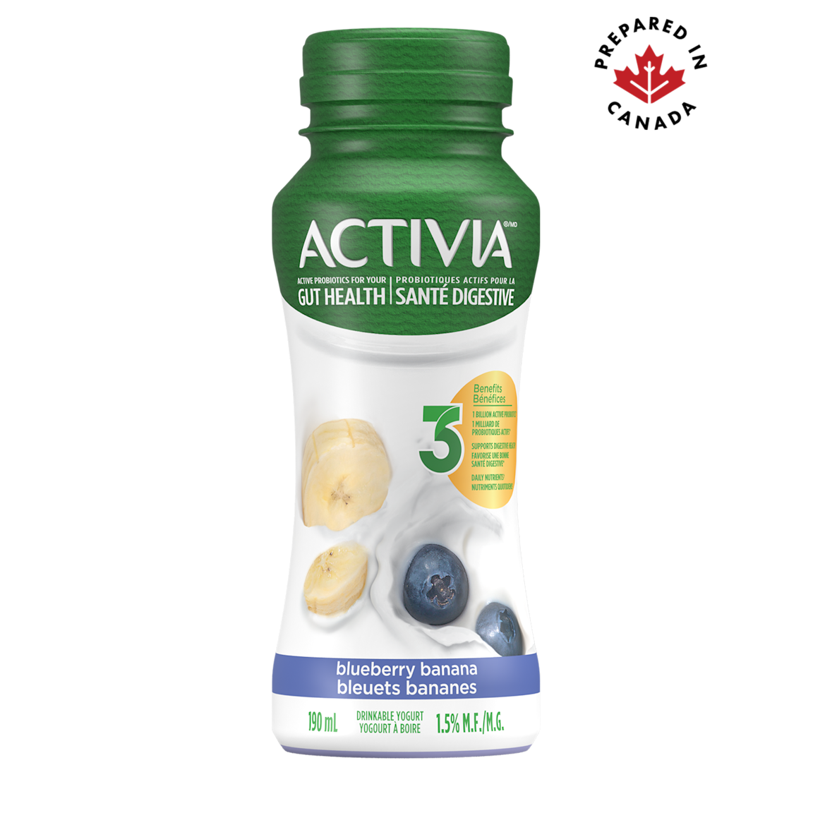 Probiotic Smoothie : Blueberry Strawberry Pomegranate | Activia Canada