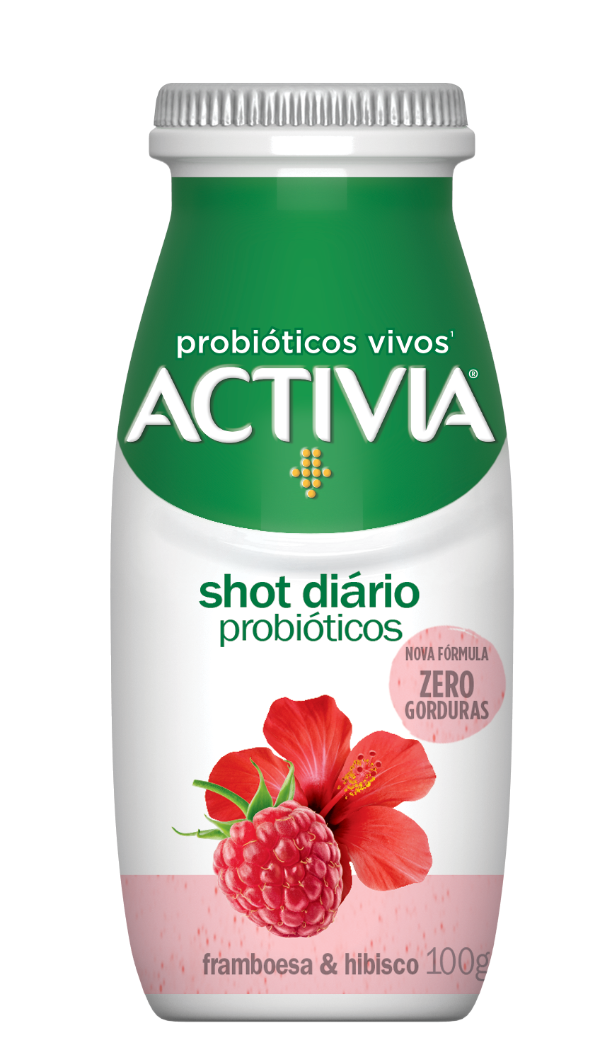 Shot diário de probióticos Framboesa & Hibisco