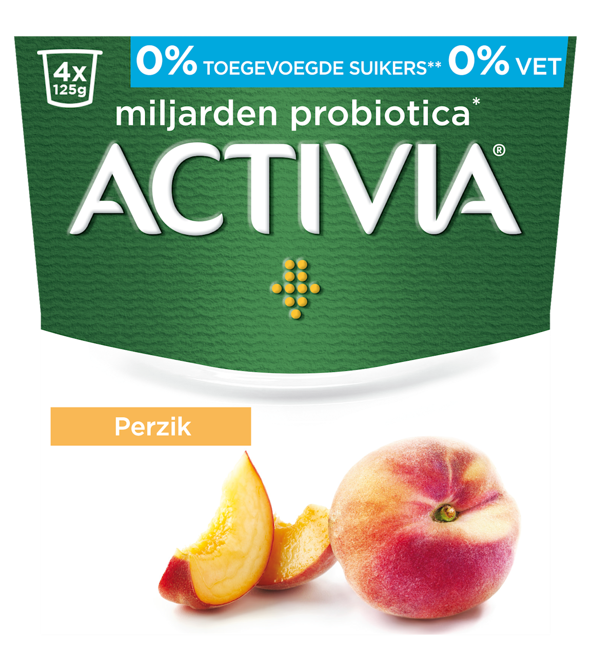 Perzik 0% vet yoghurt | Danone Activia