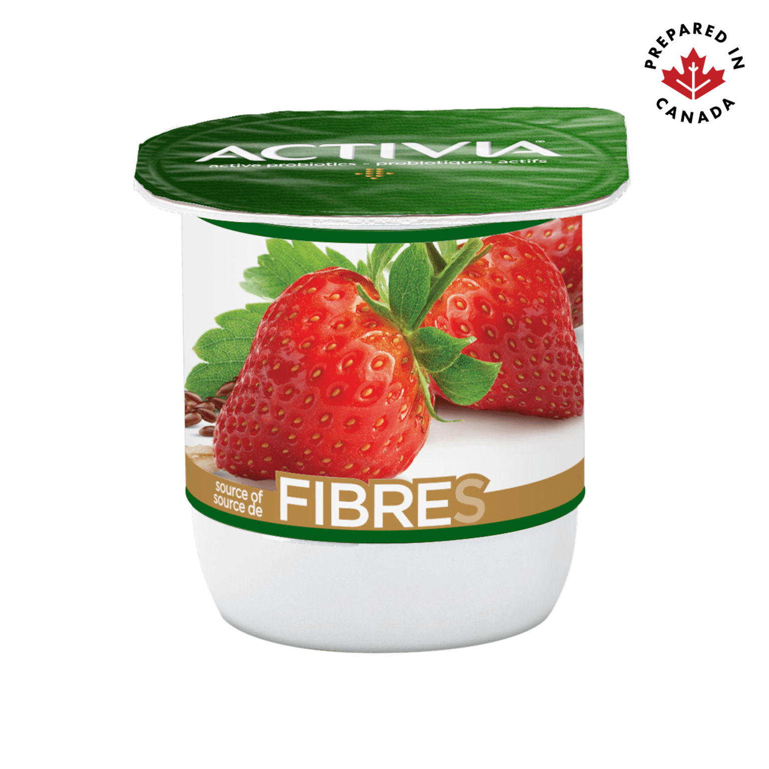 High Fibre Strawberry-Kimi-Cereals Probiotic Yogurt | Activia Canada