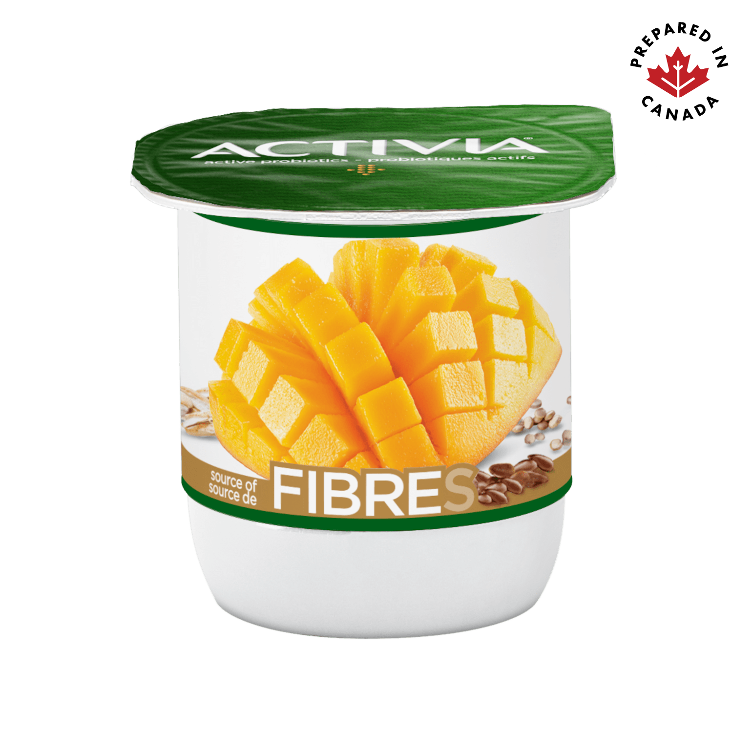 High Fibre Mango-Grains Probiotic Yogurt | Activia Canada