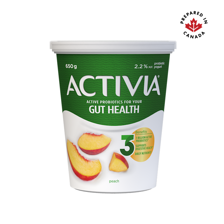 Peach Probiotic Yogurt | Activia