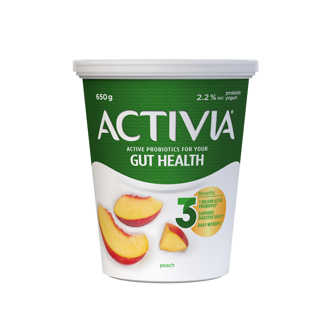 Peach Probiotic Yogurt | Activia