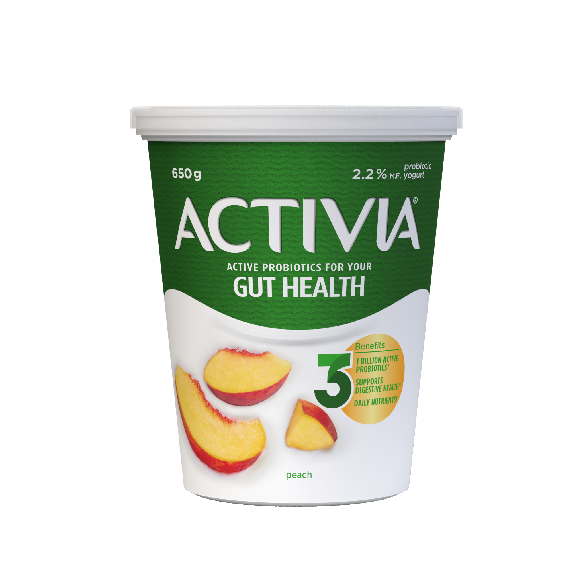Peach Probiotic Yogurt | Activia