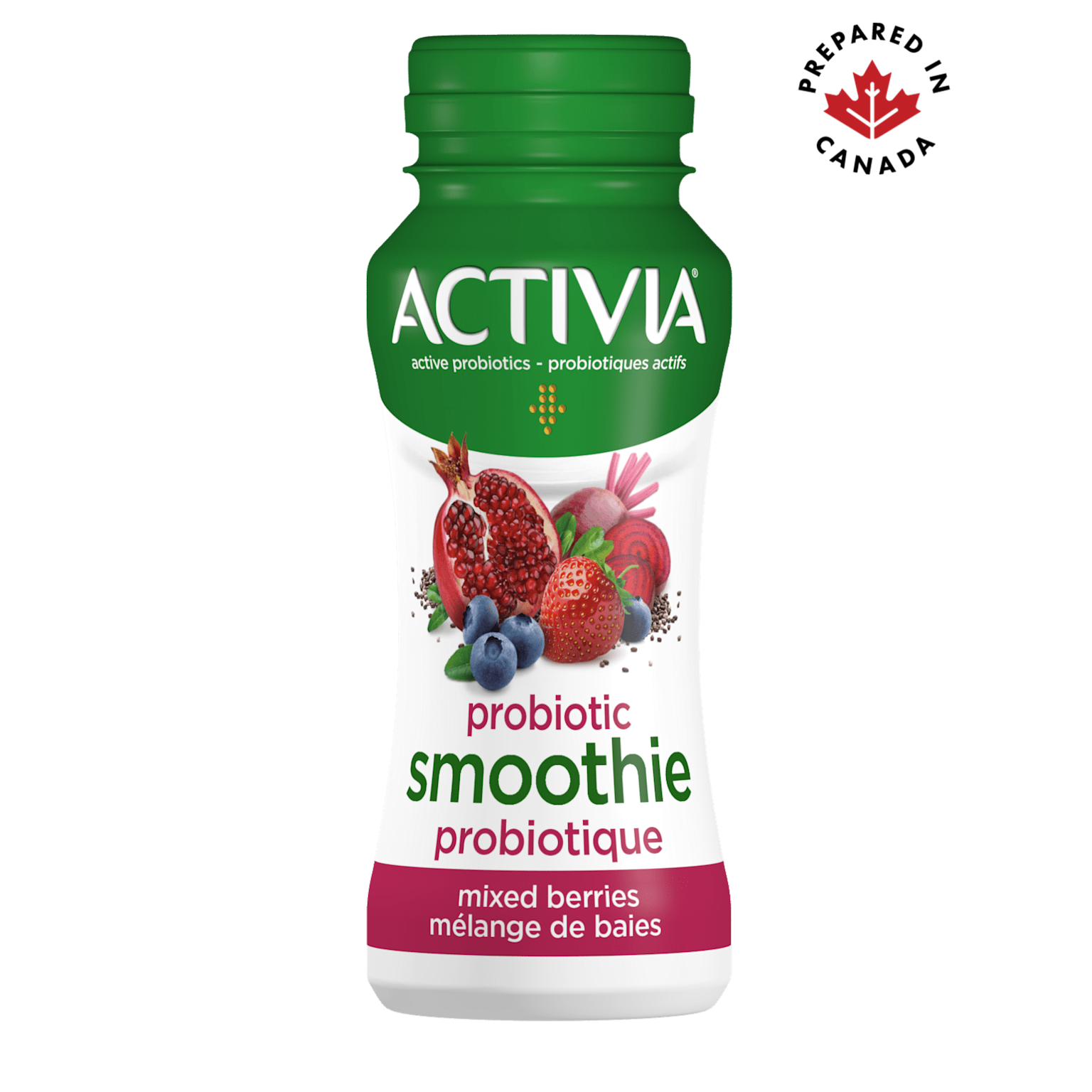 Probiotic Smoothie : Blueberry Strawberry Pomegranate | Activia Canada