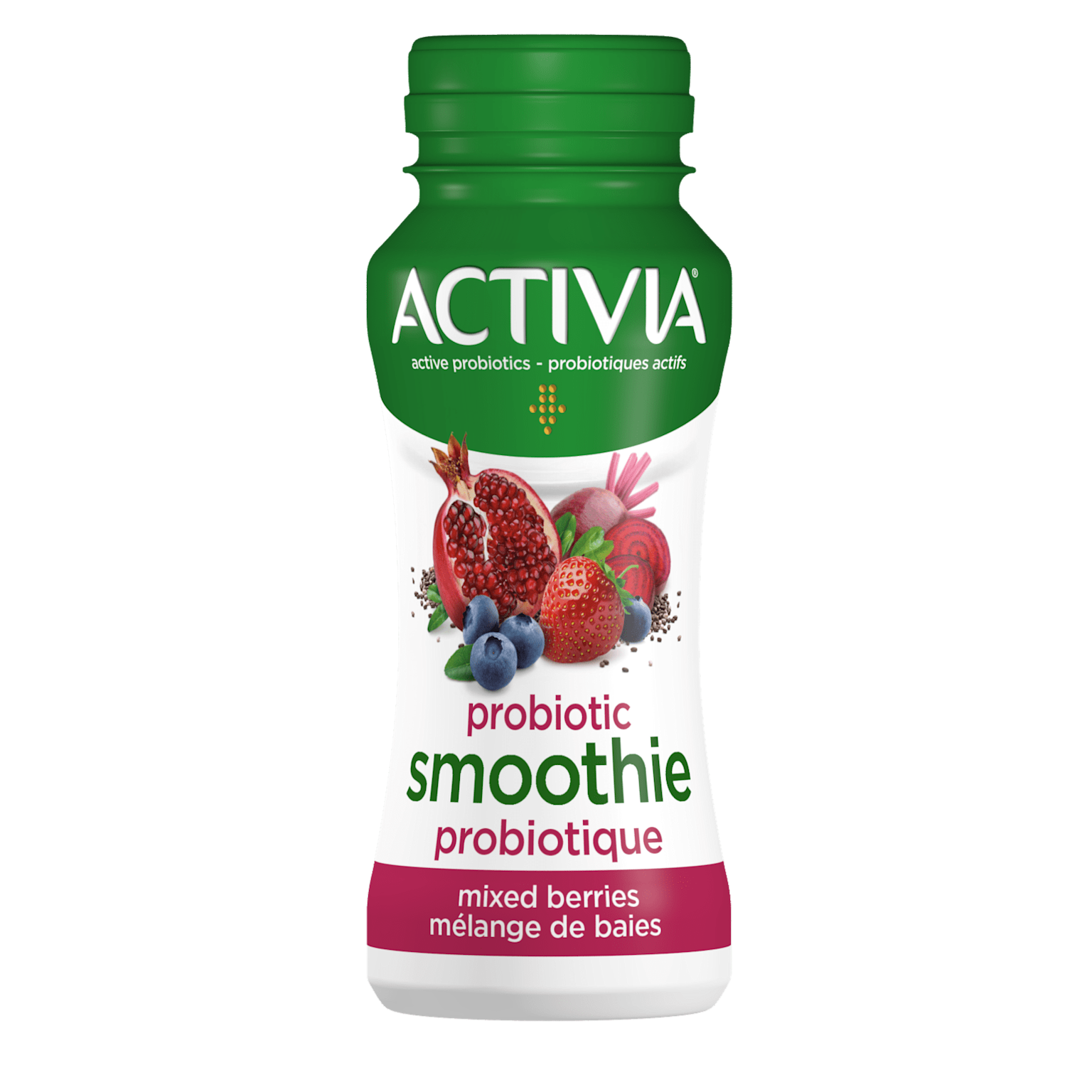 Probiotic Smoothie : Blueberry Strawberry Pomegranate | Activia Canada