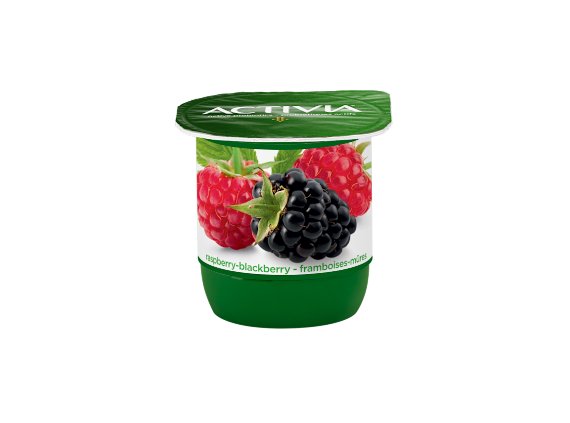 Strawberry-Rhubarb Probiotic Yogurt | Activia