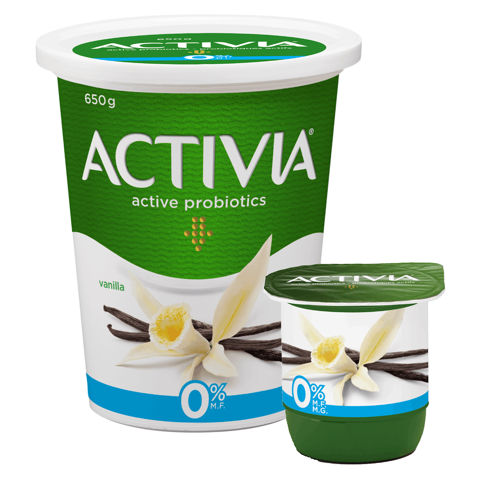 Fat Free Probiotic Yogurt - Vanilla 0% | Activia Canada