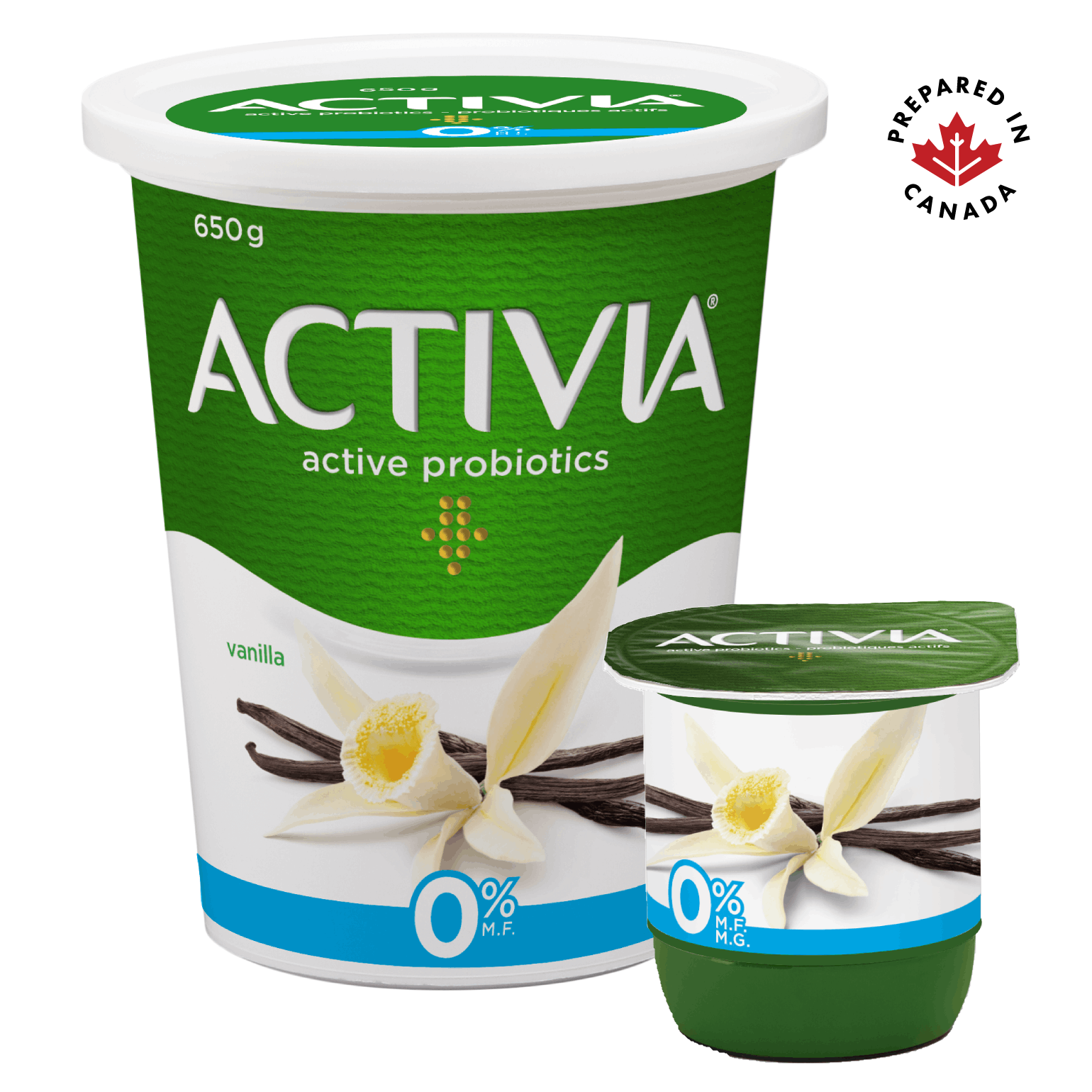 Fat Free Probiotic Yogurt - Vanilla 0% | Activia Canada