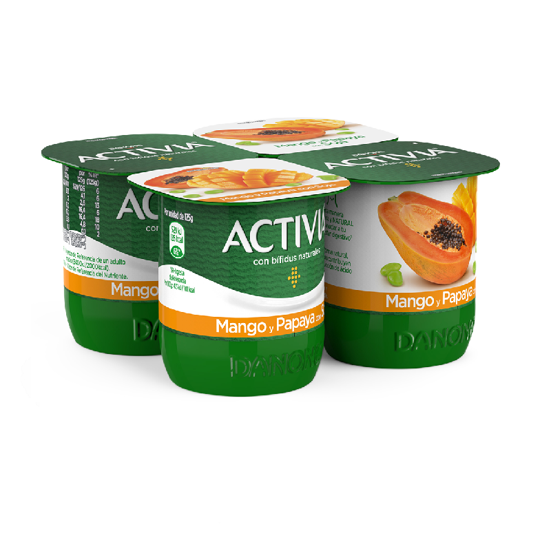 Descubre Activia Mango y Papaya con Soja