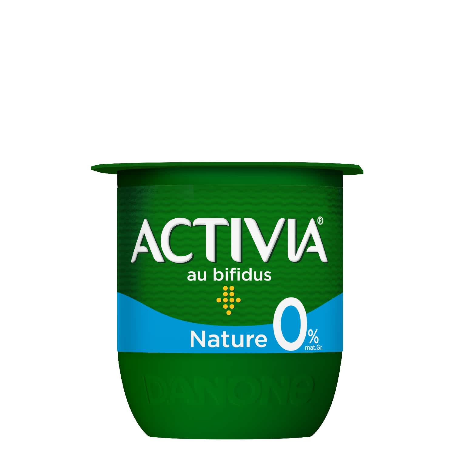 Activia Nature 0% | Spécialité laitière fermentée probiotiques* & bifidus
