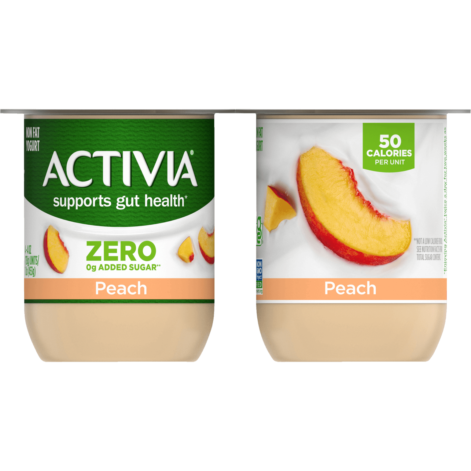 Activia® Zero Probiotic Yogurt with 0g Added Sugar† - Strawberry 4-pack