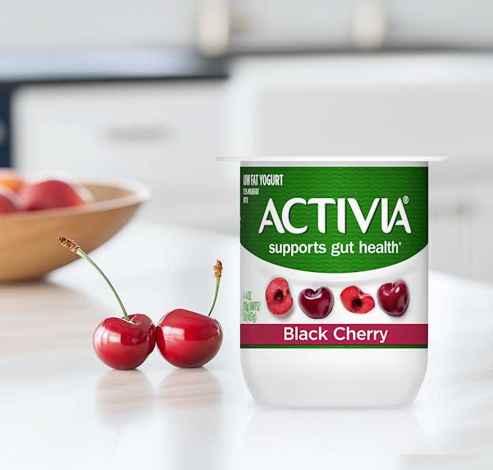 Activia® Strawberry Peach Probiotic Yogurt