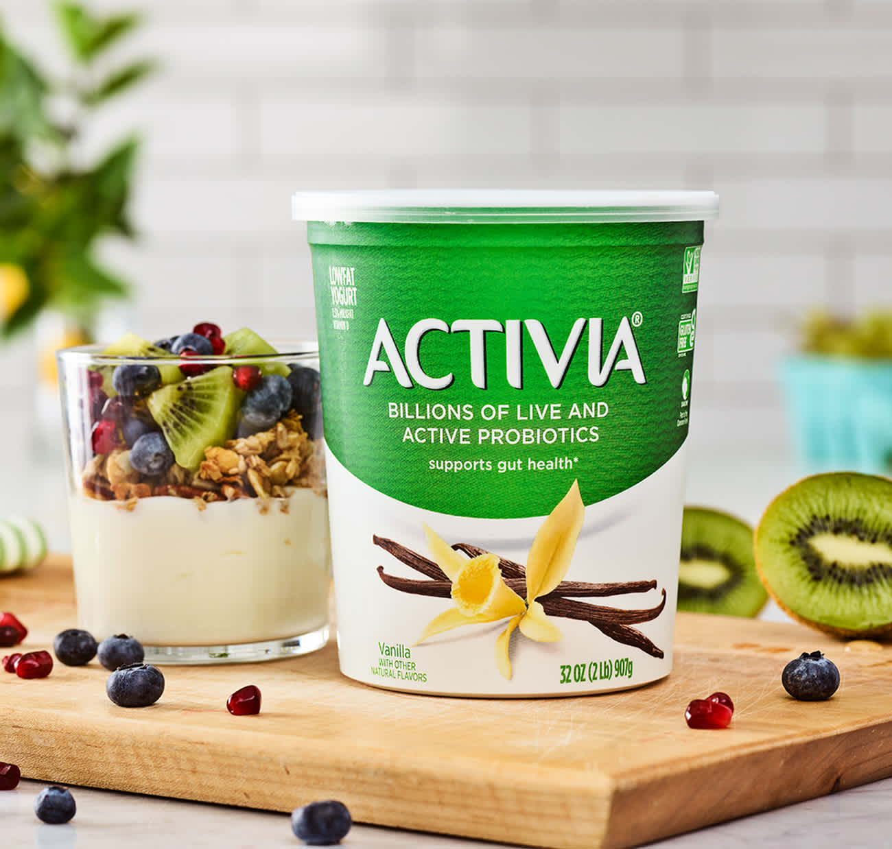 Activia® Lowfat Vanilla Probiotic Yogurt