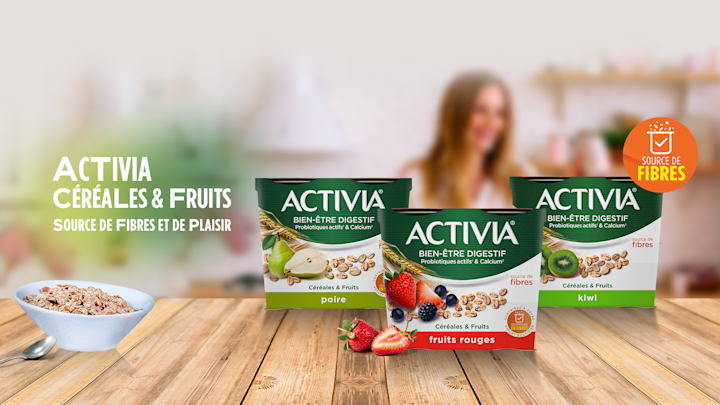 Activia | Spécialité laitière avec Probiotique, Bifidus & Fibres