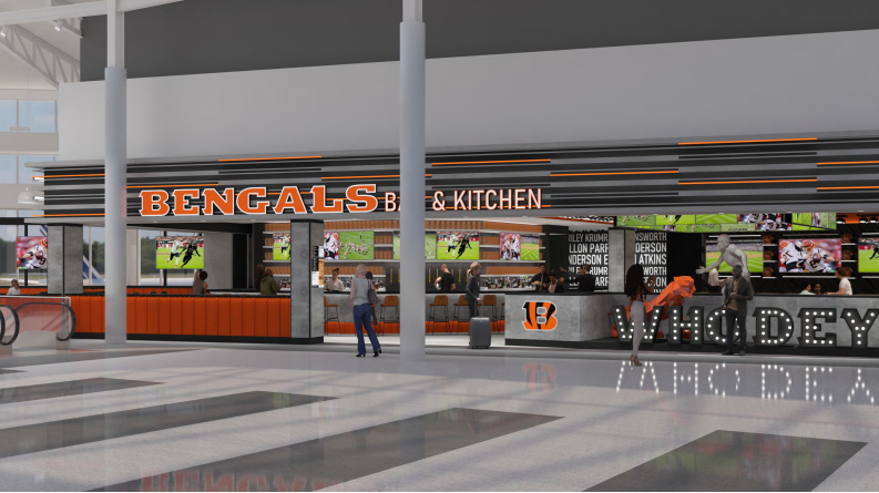 WLWT: Bengals Bar & Kitchen, Dunkin' among new additions coming to CVG ...