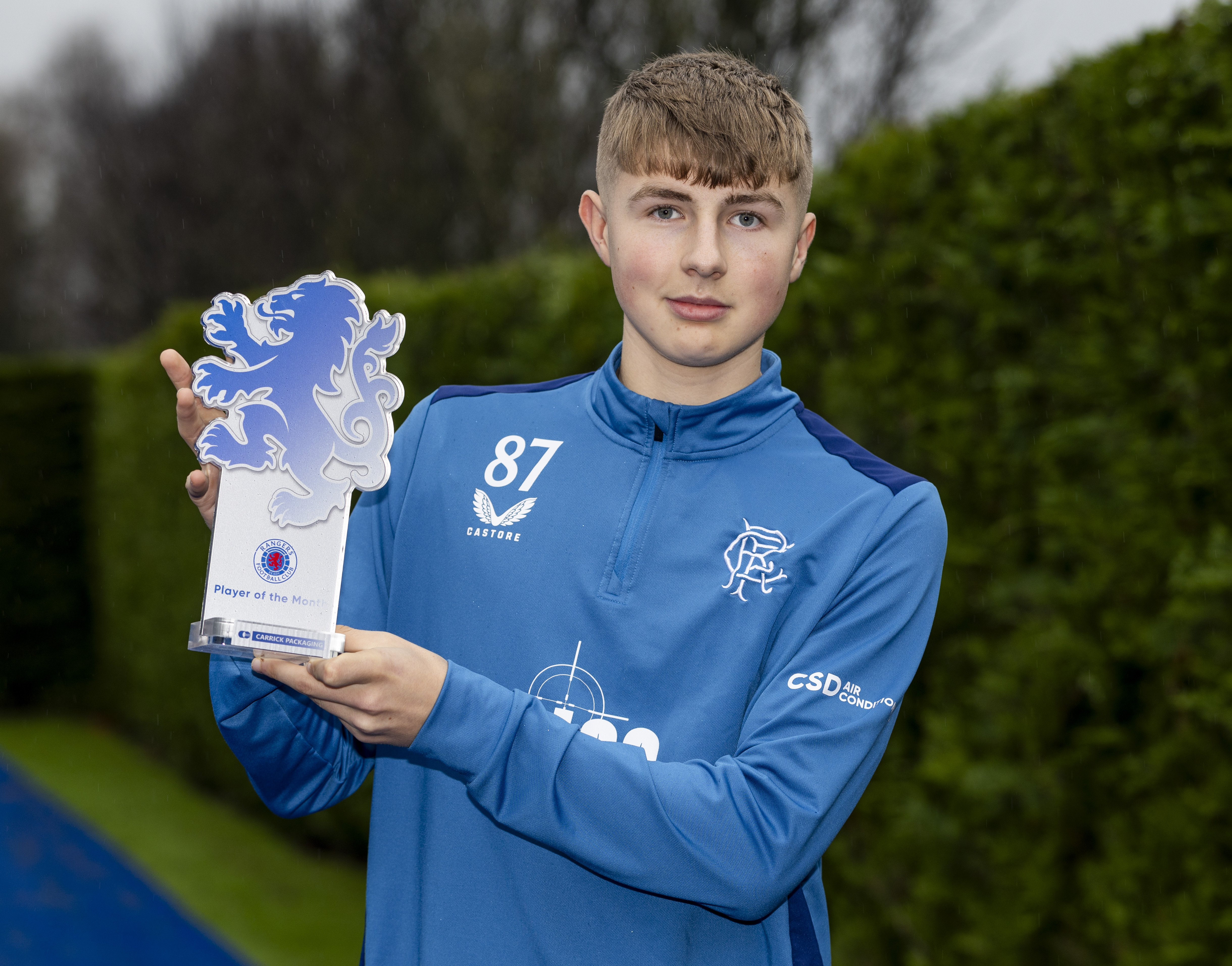 Josh Gentles Named Academy Player of the Month for November | Rangers ...