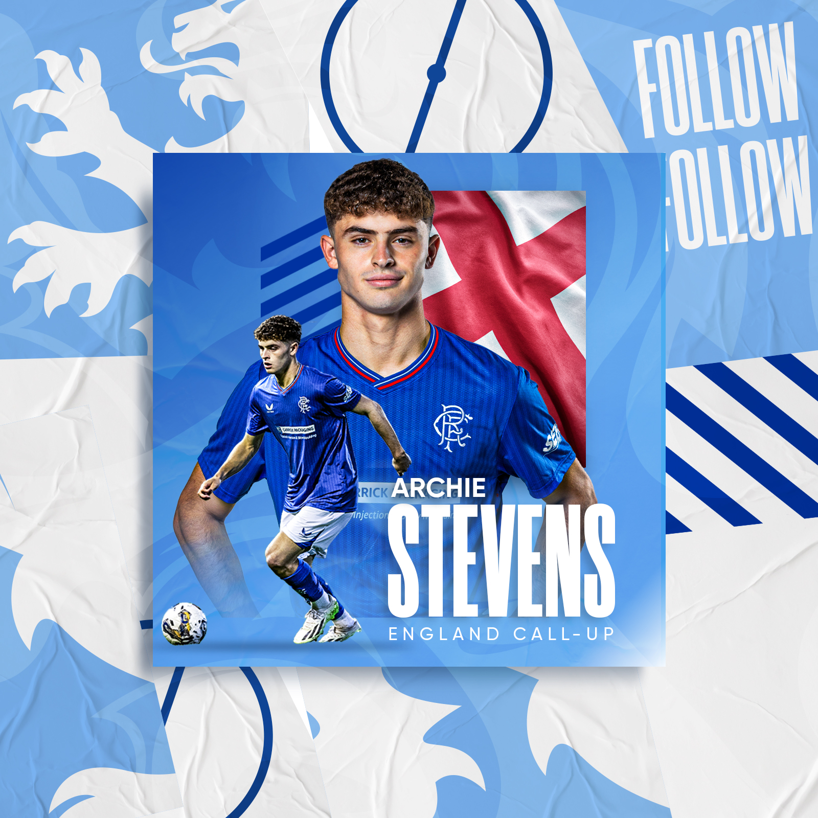 England Call-Up For Archie Stevens | Rangers Football Club