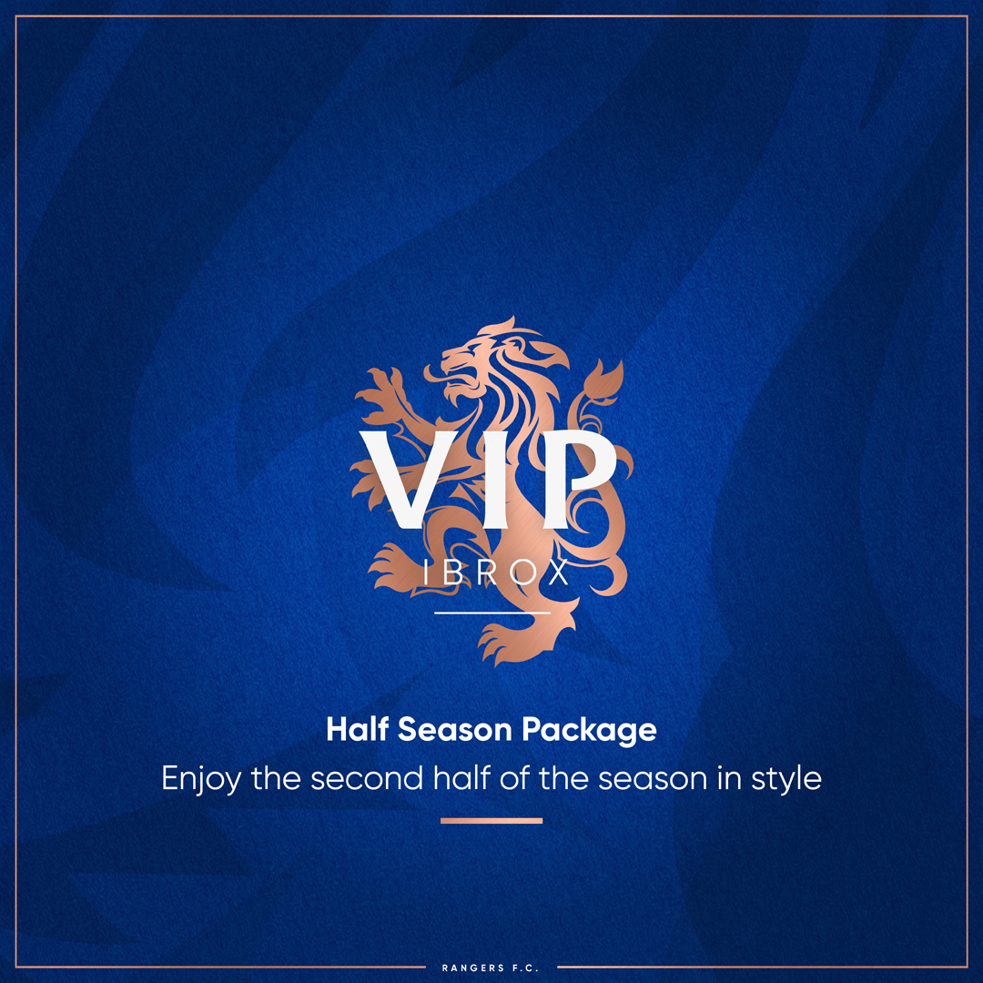 Half-Season VIP Packages Available Now! | Rangers Football Club