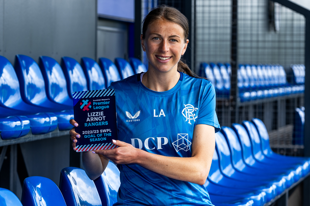 Lizzie Arnot Awarded SWPL 2022/23 Goal of the Season | Rangers Football ...