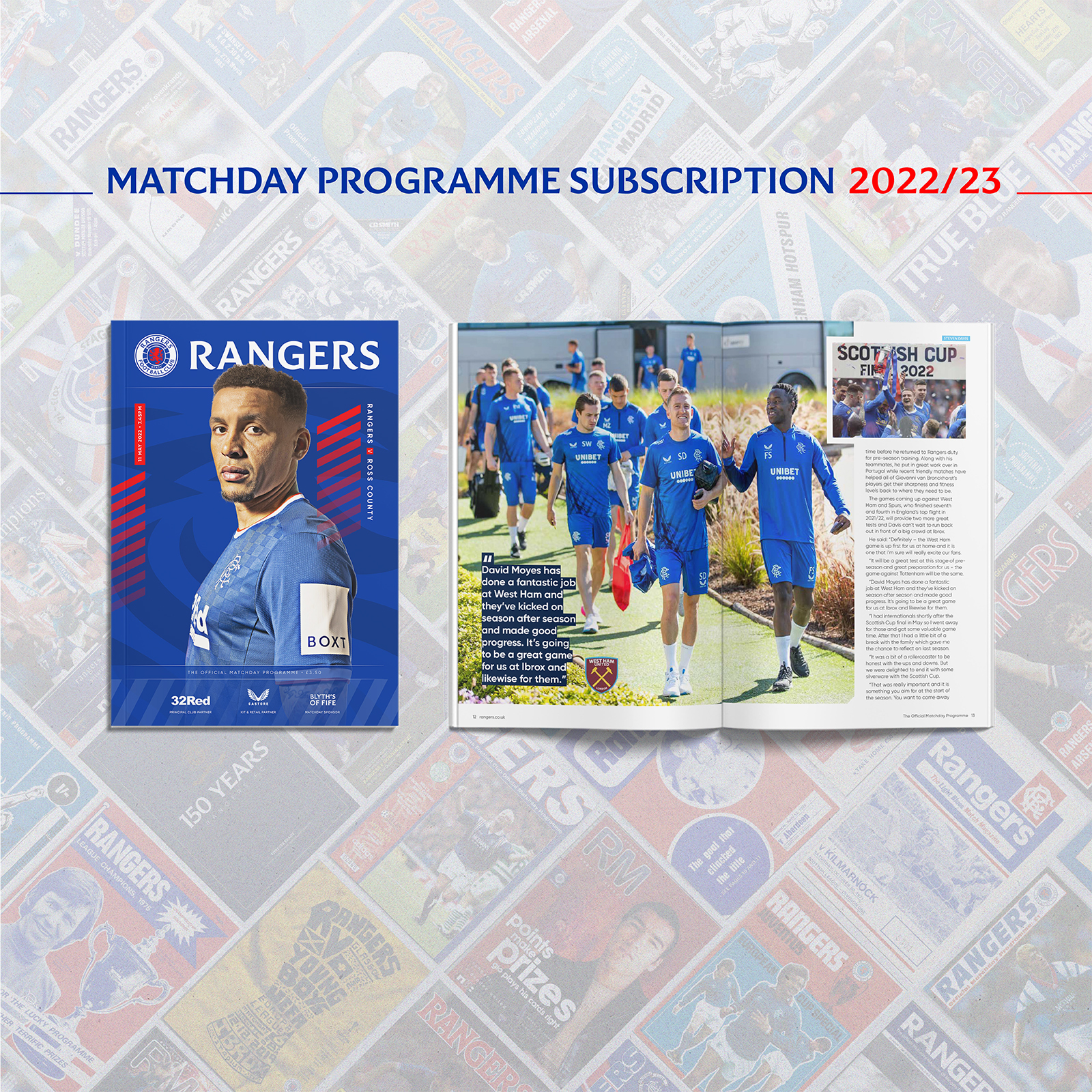 Last Chance! 22/23 Programme Subscriptions | Rangers Football Club