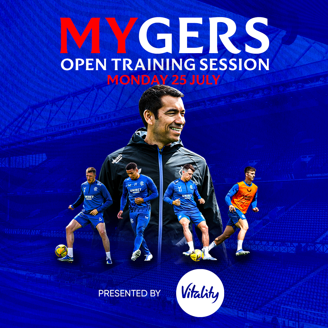 MyGers Open Training Session Tickets Now Available | Rangers Football Club