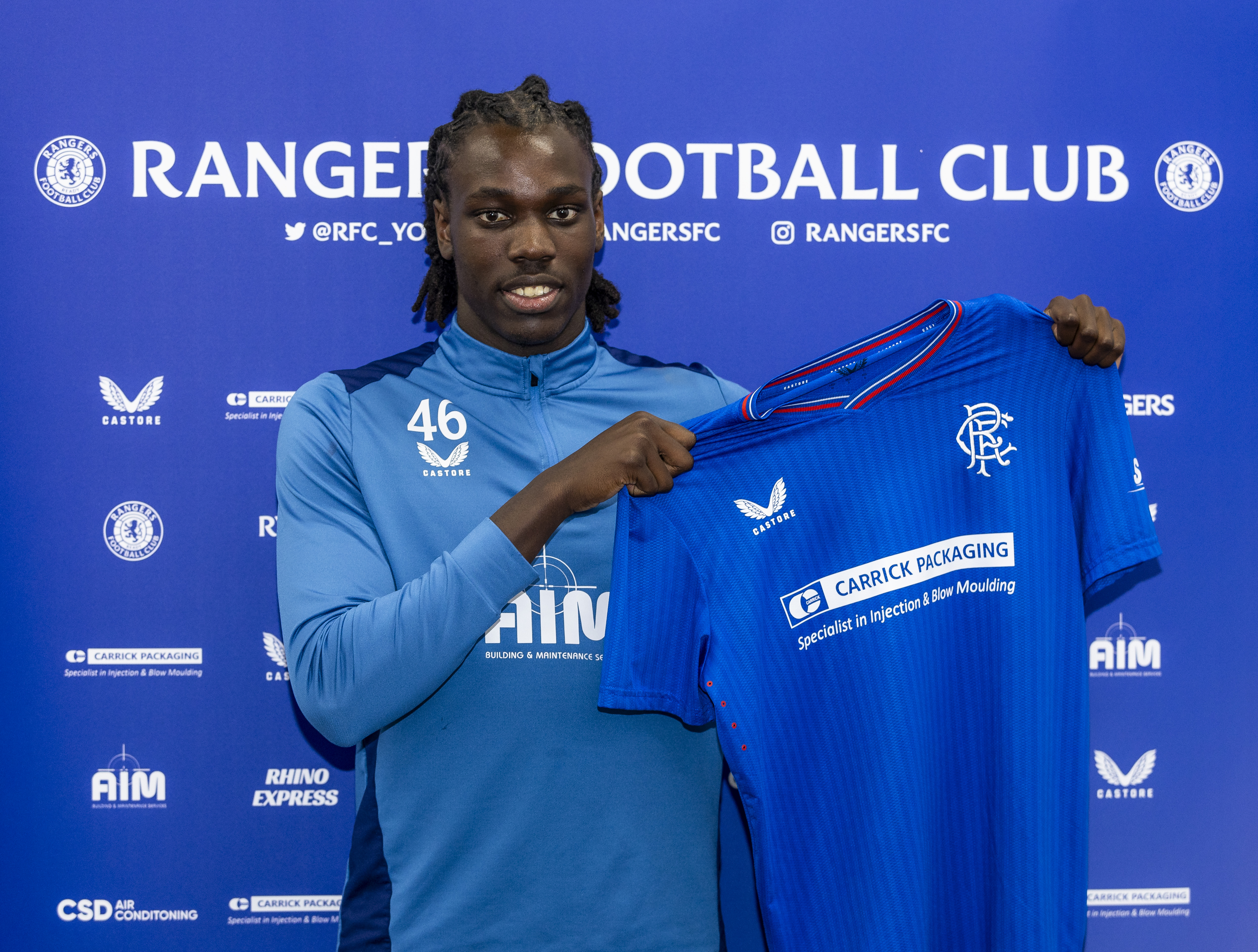 Johnly Yfeko Signs Contract Extension | Rangers Football Club