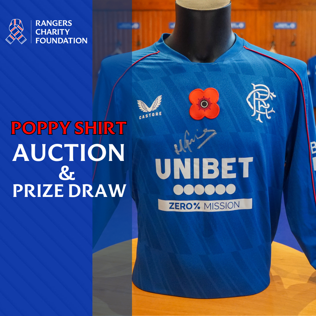 Exclusive Charity Foundation Poppy Shirt Auction | Rangers Football Club