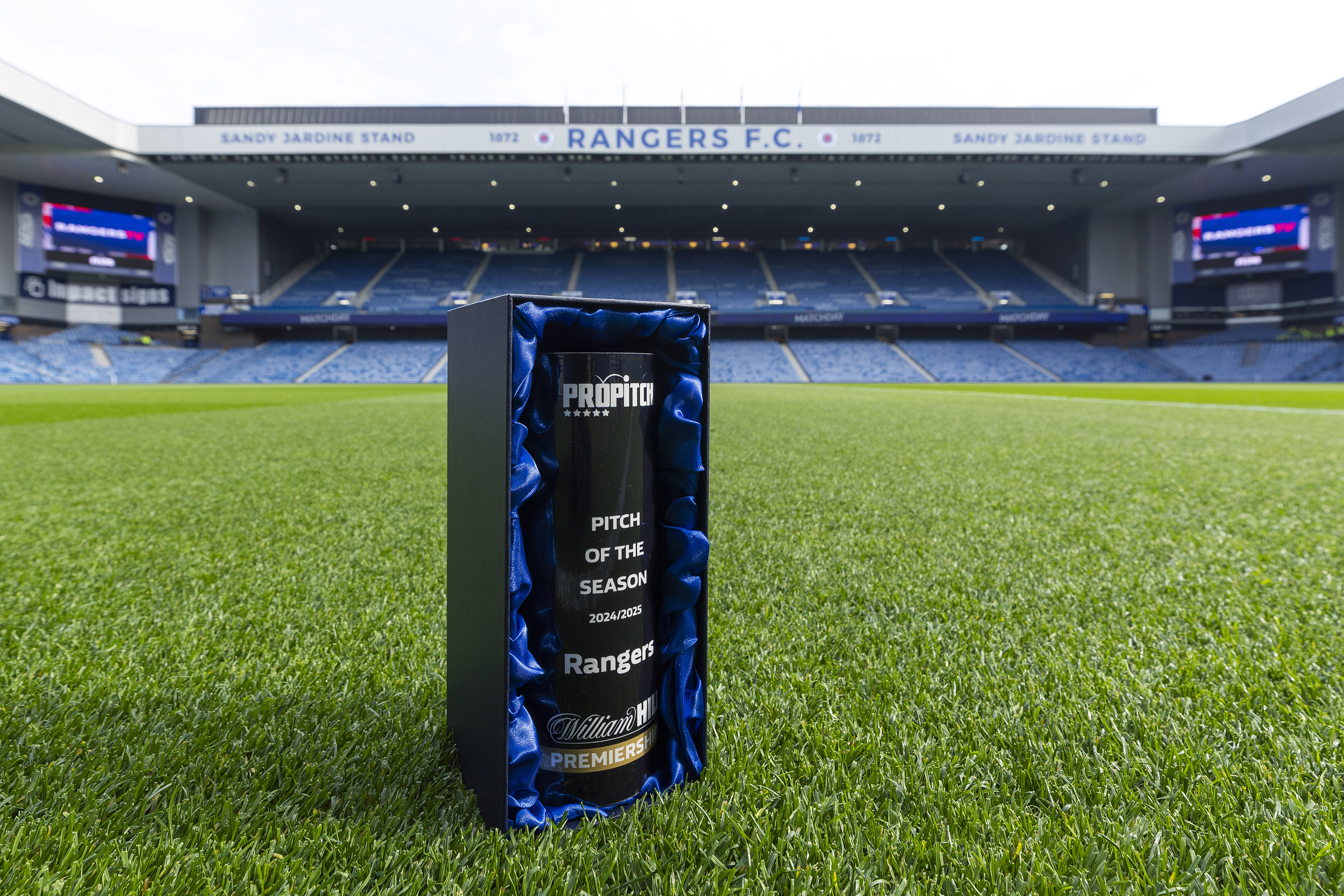 Rangers Ground Staff Presented With SPFL Pitch of the Season Award ...