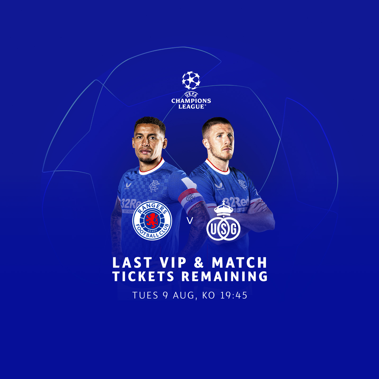 Limited Tickets Remaining For Union SG At Ibrox! | Rangers Football Club