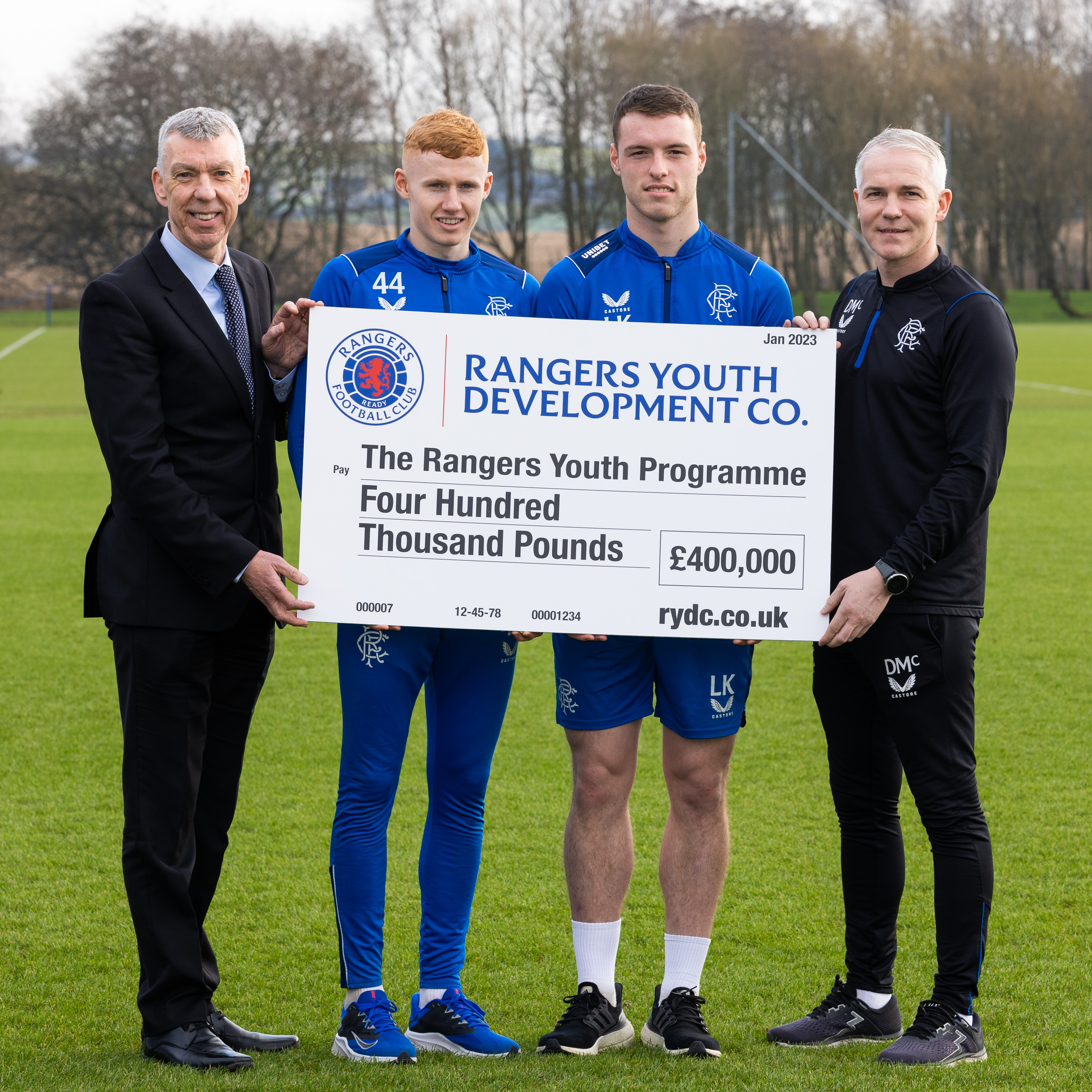 RYDC Donates Another £400,000 To Rangers Academy | Rangers Football Club