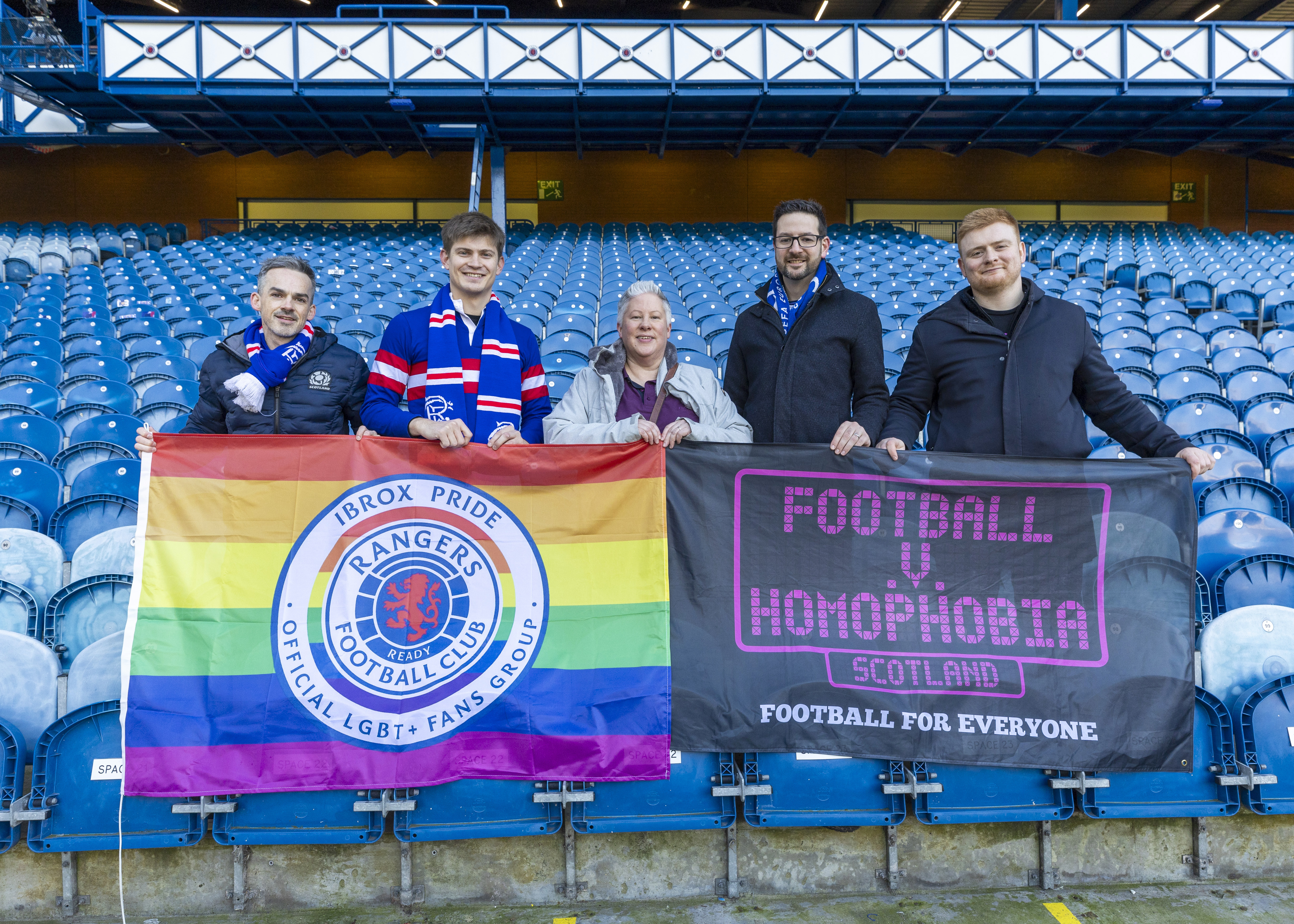 Rangers Back Football v Homophobia Scotland’s Month of Action | Rangers ...