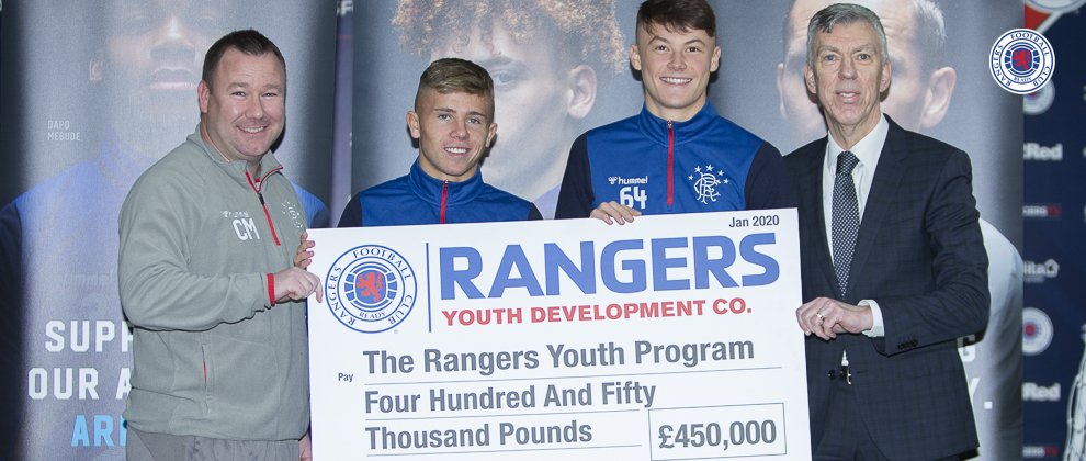 RYDC Donates £450k To Rangers Academy | Rangers Football Club