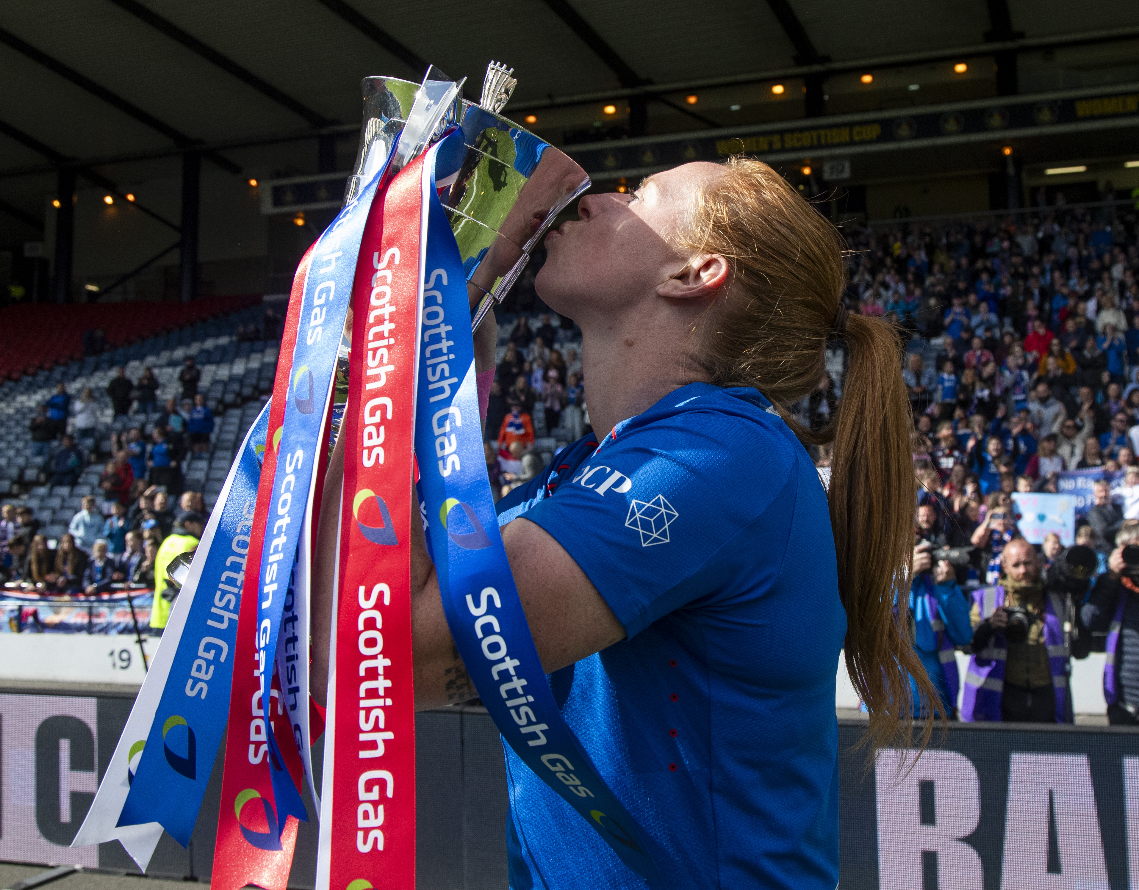 Kathryn Hill Delighted To Lift Silverware Once Again | Rangers Football ...
