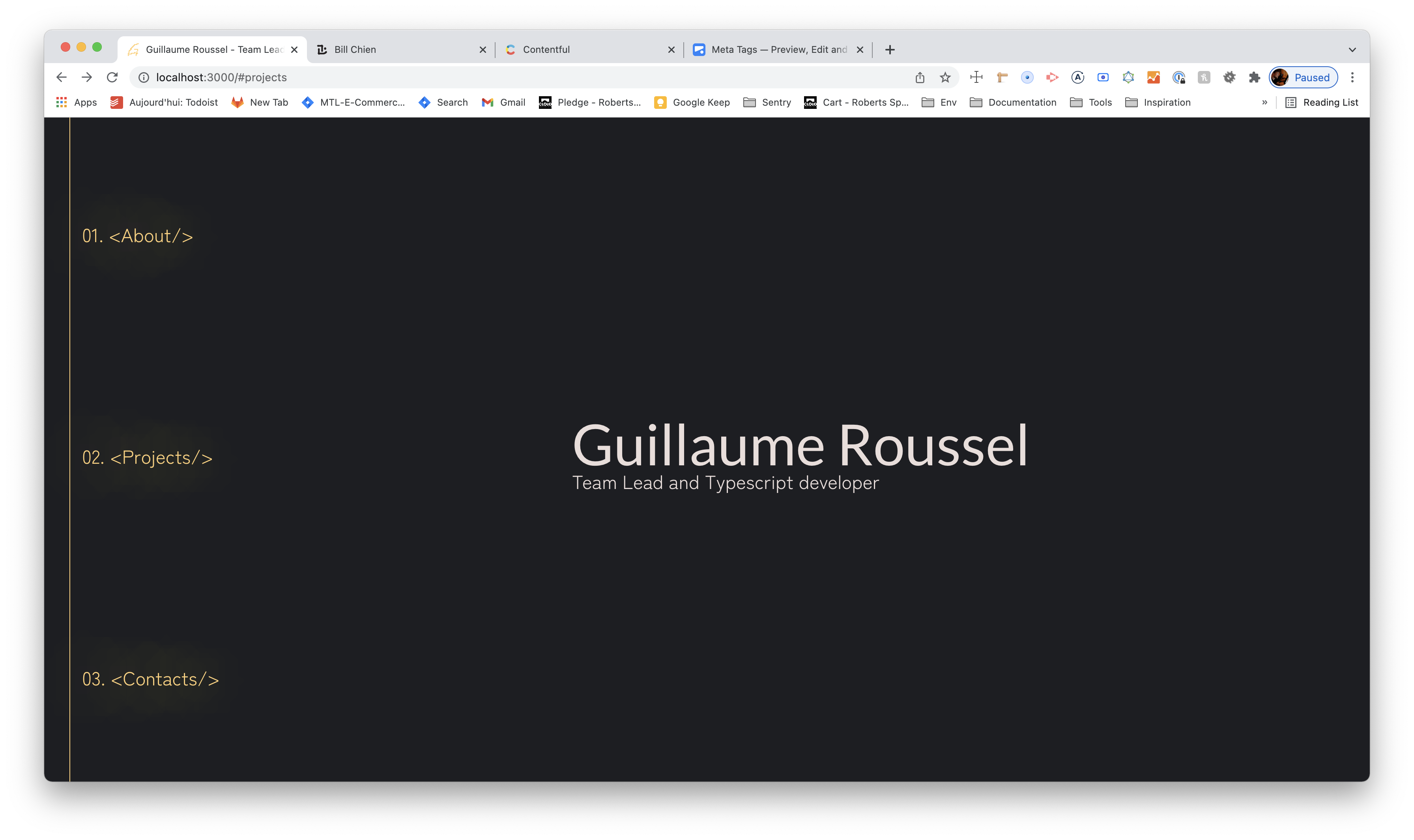 Guillaume Roussel - Team Lead and Typescript developer