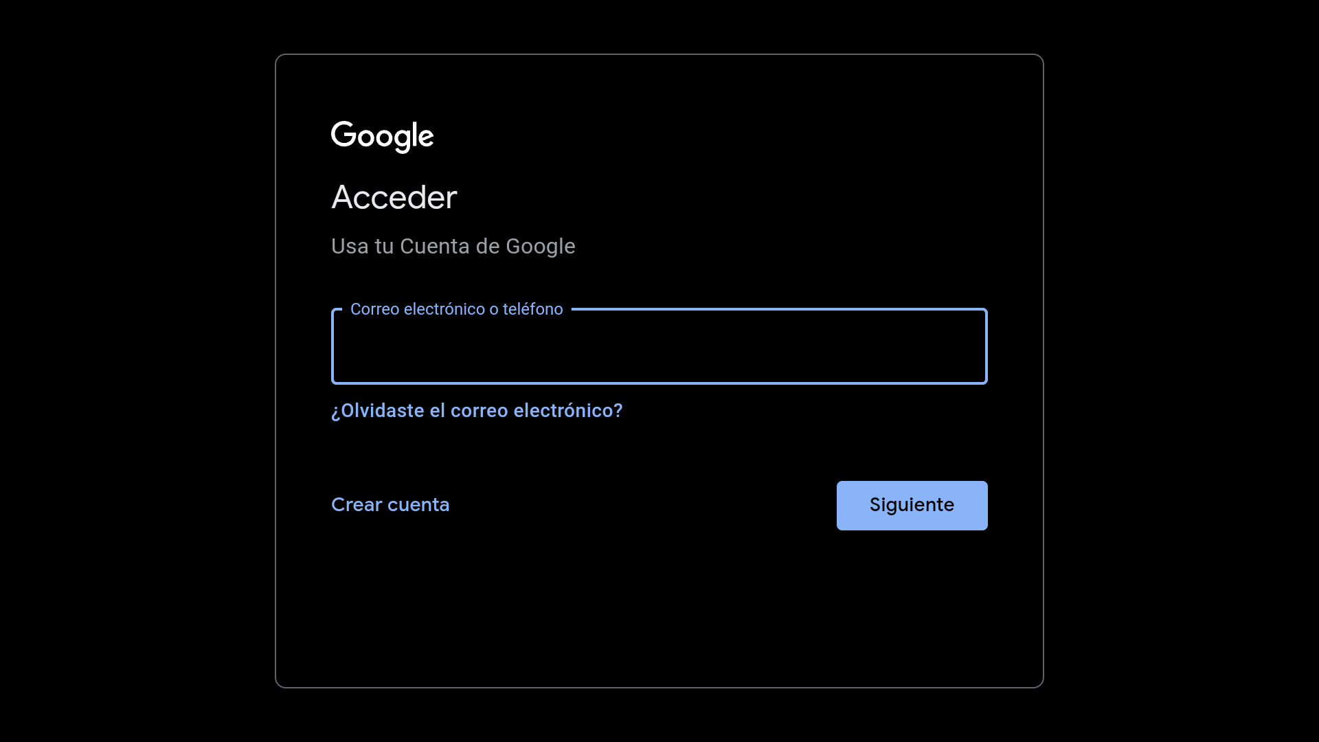 Ingresa tu cuenta Google en tu VTR TV Smart