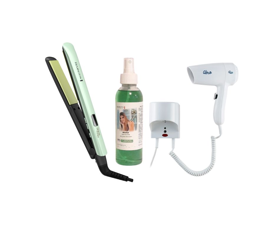 PLANCHA ALISADORA REMINGTON AGUACATE + SECADORA TUBO HOTELERO l GRATIS ...