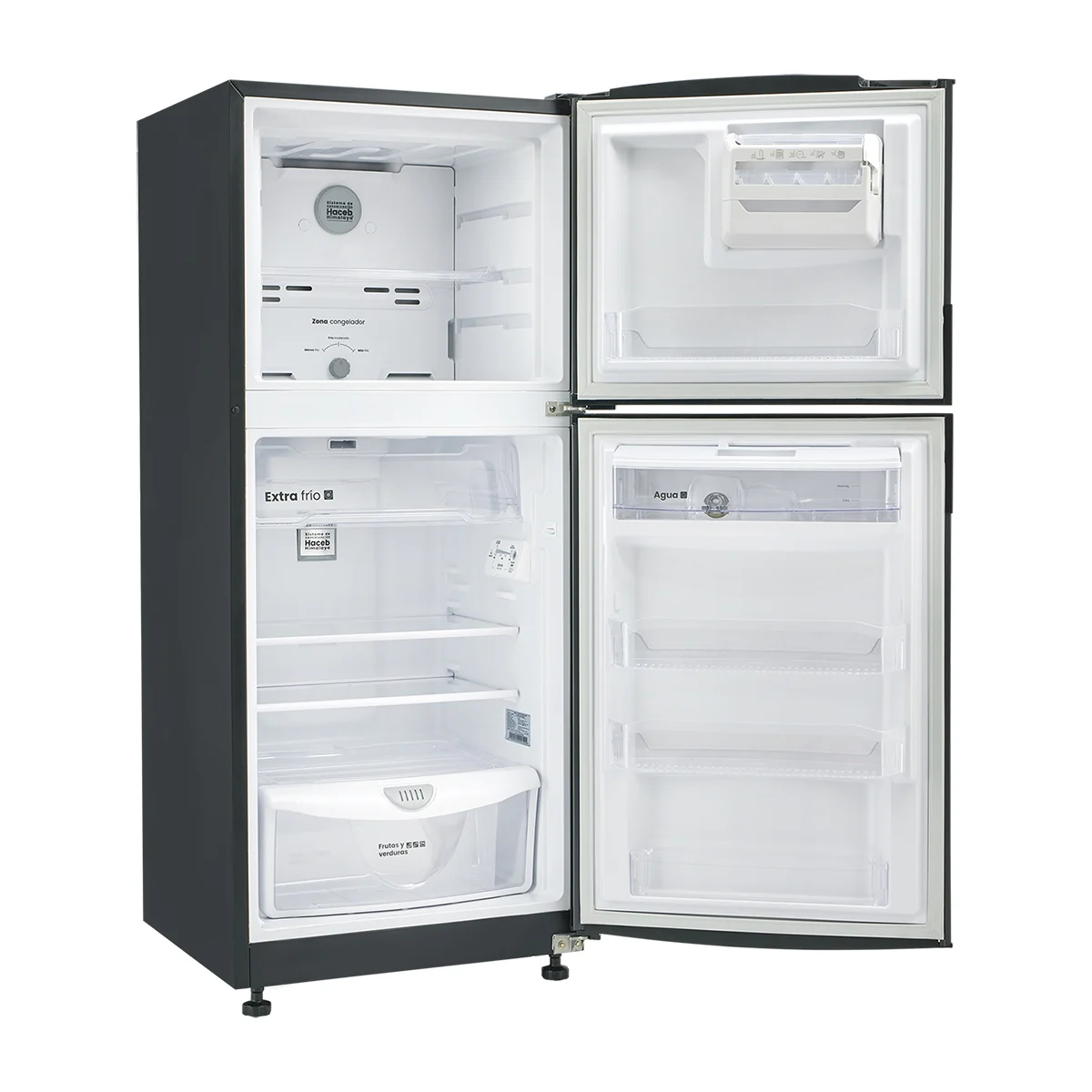 Nevera Haceb No Frost 243 Litros Manija Integrada Titanio Inverter ...